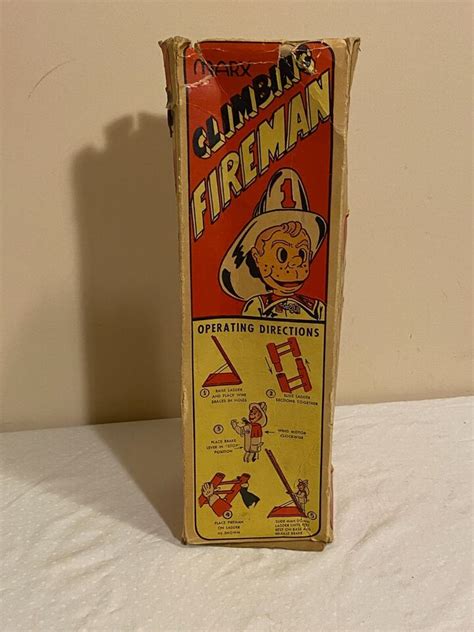 Marx Climbing Fireman Smokey Joe Toy Box Ac 42 Ebay