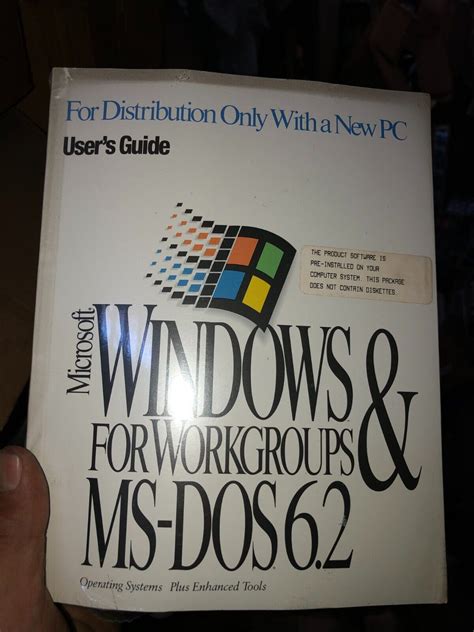 Sealed Microsoft Windows 3 11 Workgroups And Ms Dos 6 2 Pc Users Guide Coa Rare Ebay Uk