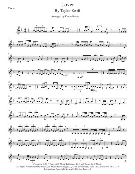 Violin Sheet Music