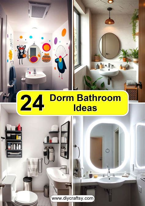 24 Space Saving Dorm Bathroom Ideas For Shared Living