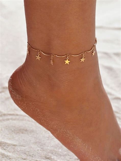 Star Tassel Charm Anklet Foot Jewelry Ankle Bracelets Anklets