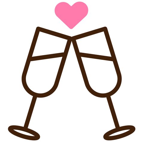 Wedding And Love Toast Icon 33211233 Png