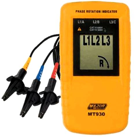 TESTER PHASE ROTATION POLE DIGITAL V V TEST RANGE Fowkes Bros