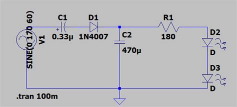 Ltspice Led Night Light Voltage Problem Electrical Engineering Stack