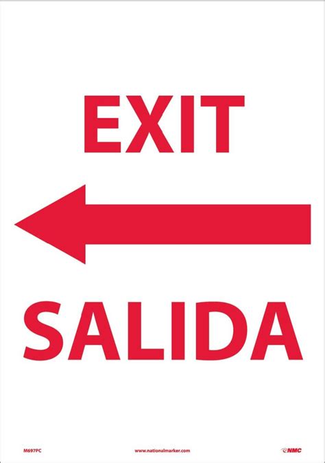 EXIT SIGN BILINGUAL M697PC