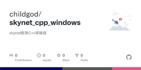 GitHub childgod skynet cpp windows skynet框架C 移植版