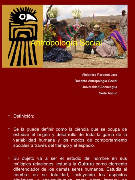 Antropología Social Y Cultura Pdf Antropología Sociedad
