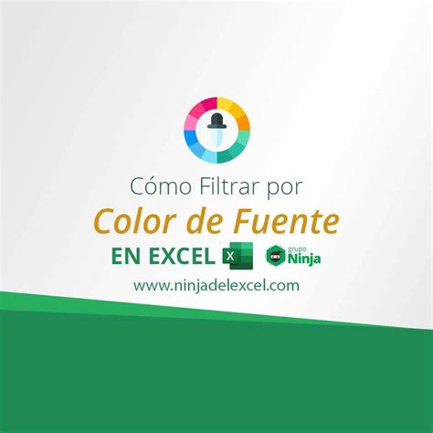 cómo filtrar por color de fuente en excel ninja del excel