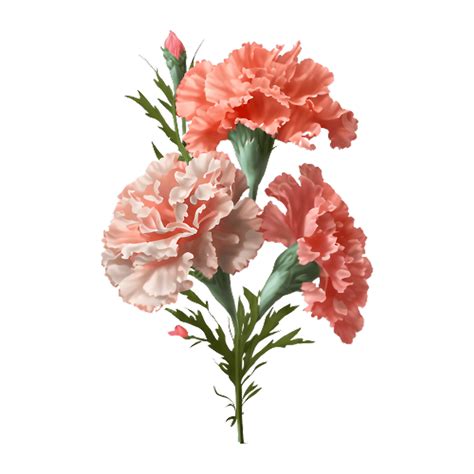 카네이션 오렌지 일러스트 카네이션 꽃들 꽃다발 Png 일러스트 및 이미지 에 대한 무료 다운로드 Pngtree