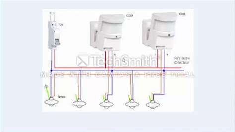 Schema De Deux Detecteurs De Mouvement Avec Lampes YouTube