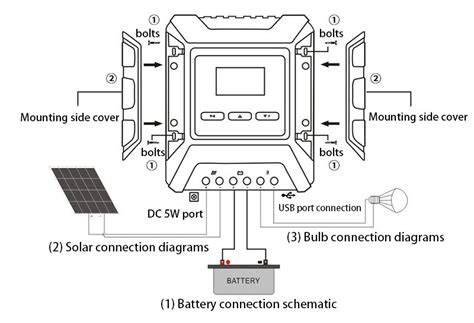 10 Amp Mppt Solar Charge Controller 12v 24v 48v Power Home