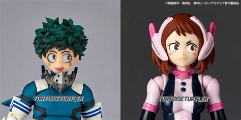 Revoltech Amazing Yamaguchi Izuku Midoriya Deku Ochaco Uraraka My Hero