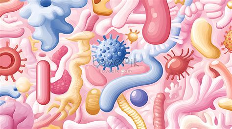 셀 내부의 바이러스 만화 그림 일러스트 무료 다운로드 Lovepik