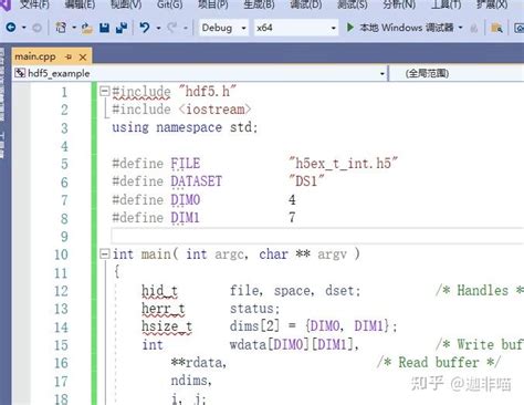 vs2019 hdf5 1 12 1静态编译运行hdf5示例代码 知乎