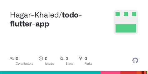 Github Hagar Khaledtodo Flutter App