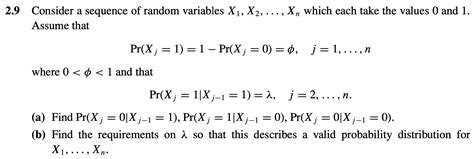 Solved Consider A Sequence Of Random Variables X1x2xn