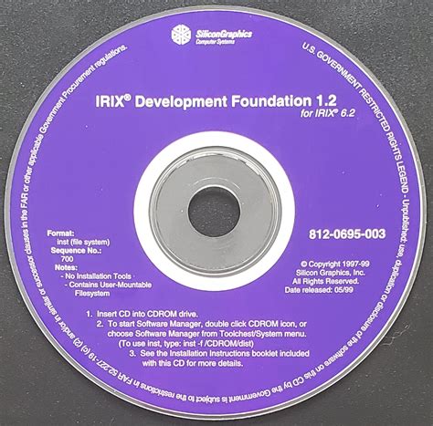 Sgi Development Foundation 12 For Irix 62 Silicon Graphics Free