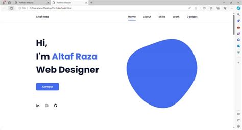 How To Create A Personal Portfolio With Css And Html Altaf Raza