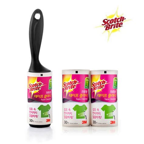 3m 3m 스카치 브라이트 의류용 테이프 클리너 휴대용 클리너 위시버킷