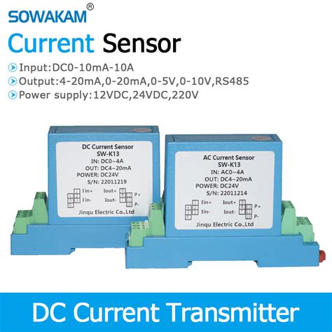 Dc Current Transmitter Dc0 10ma 10a Current Detection 4 20ma 0 20ma 0