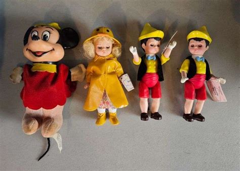Madame Alexander Pinocchio Dolls Qty 2 Its Raining Sleepy Eyed Doll And Pluch Mickey Mouse