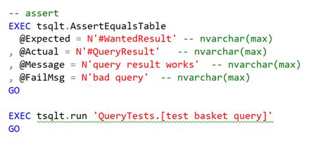 Quickly Creating A Tsqlt Test For A Query Sqlservercentral