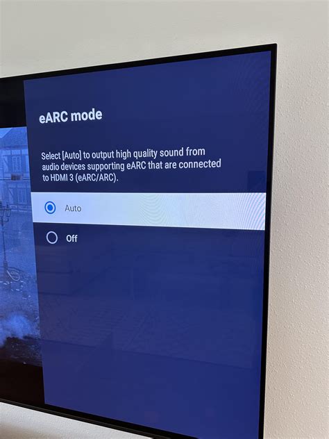 Earc And Pass Through Mode Auto Or Off Rbravia