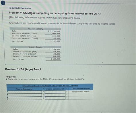Solved Required Information Problem 11 5a Algo Computing