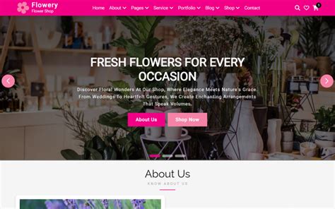 Gulshop Flower Html Template TemplateMonster