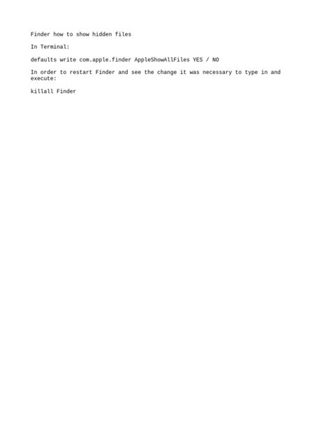Finder Show Hidden Files Pdf