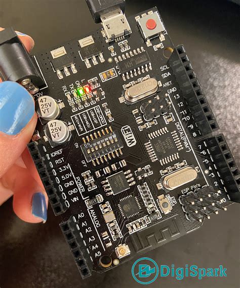 راه اندازی برد آردوینو Uno Wifi با تراشه Esp8266 و Atmega328p دیجی اسپارک