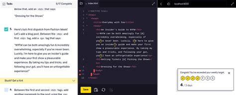 Html Help Fashion Blog Lesson Front End Codecademy Forums