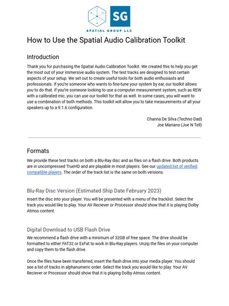 Full Guide Staying Tuned With The Spatial Audio Calibration Toolkit