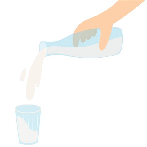 Hand Holding Milkpouring Milk Into A Glass Or Cupworld Milk Day