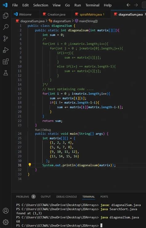 Ujjwal Pal On Linkedin Day6 Java 2darrays Codingjourney
