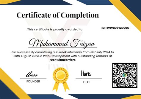 Muhammad Faizan On Linkedin Webdevelopment Internship Techwithwarriors Learning Growth