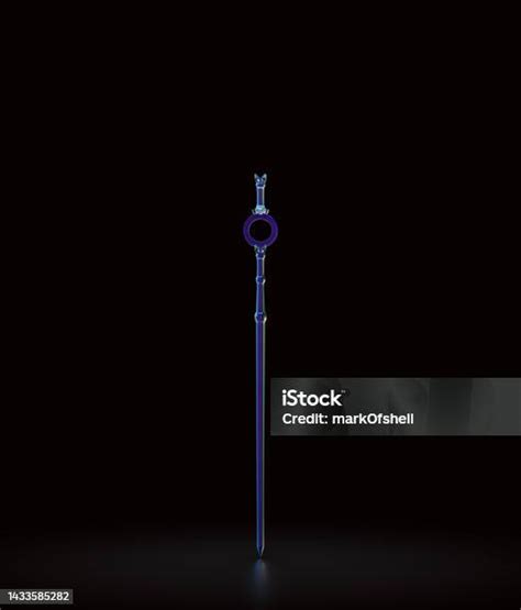 유리 마술 지팡이와 막대기 마녀 막대 판타지 게임 무기 마술사 동화 객체 3d 렌더링 고대 그리스에 대한 스톡 사진 및 기타 이미지 Istock