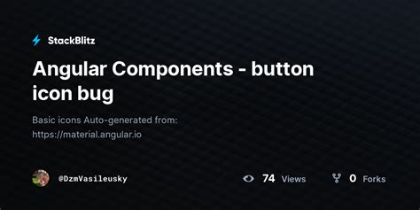 angular components button icon bug stackblitz