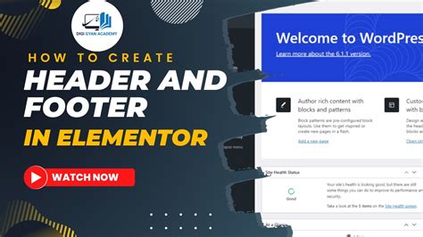 How To Create Elementor Header And Footer Wordpress Website Development Digi Gyan Academy