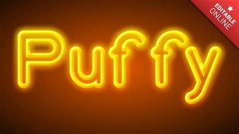 Puffy | Glowing Neon | Text Effect Generator