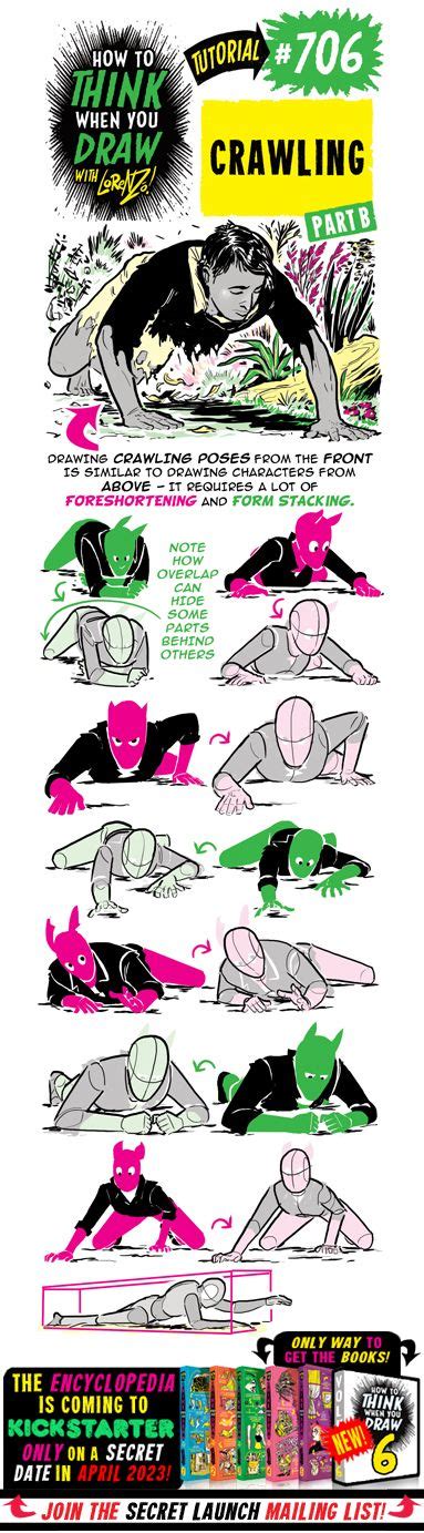 How To Think When You Draw Crawling Tutorial Drawing Reference Poses