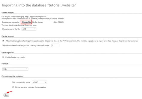 How To Import SQL File Into Database In CPanel ServerCake