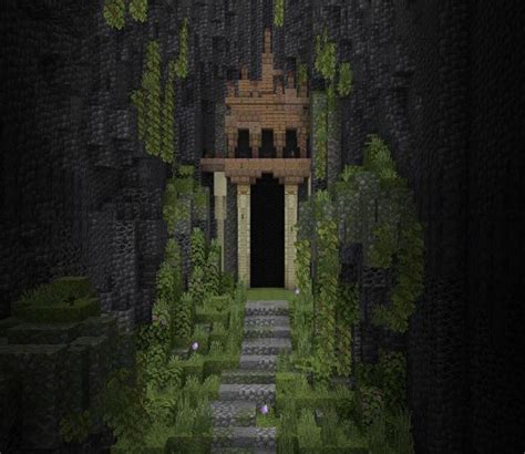 Explore The Dark Cave In Minecraft