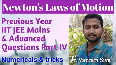Newtons Laws Of Motion Concepts And Previous Year Iit Jee Mains And