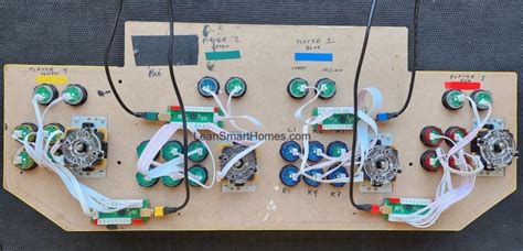 arcade1up custom 4 player control panel mod 99 lives arcade