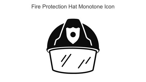 Fire Protection Hat Monotone Icon In Powerpoint Pptx Png And Editable Eps Format PPT Sample