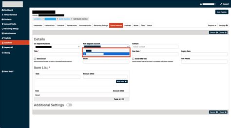 Create A Quick Invoice Support