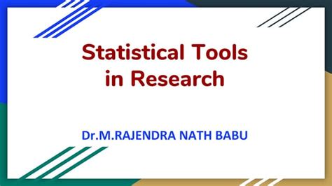 Statistical Tools In Research Pdf