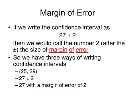 Ppt Estimating The Value Of A Parameter Using Confidence Intervals