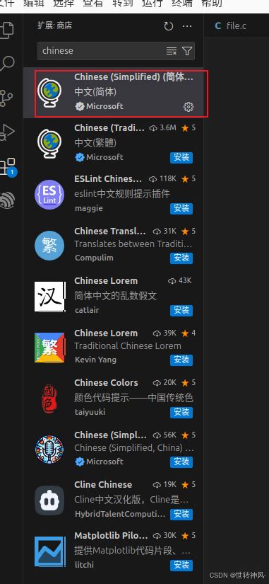 Vs Code设置成中文 语言vscode设置中文 Csdn博客